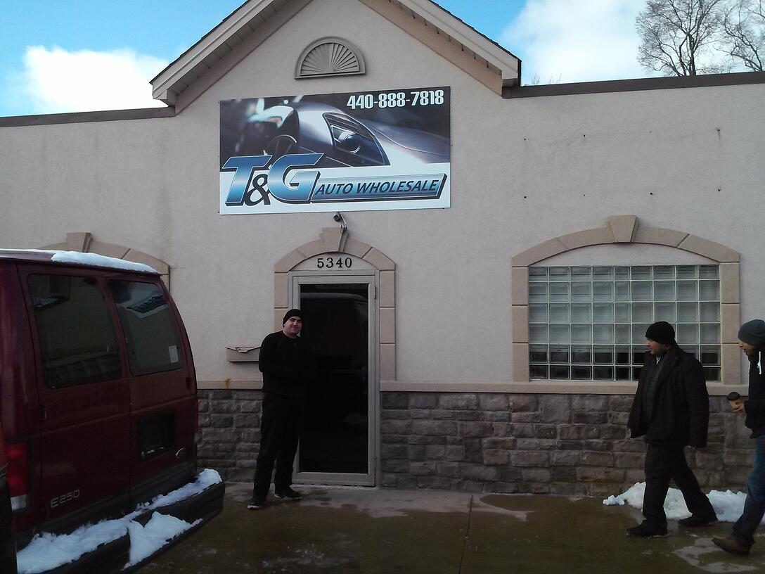 New Exterior Building Sign for T&G Auto Wholesale in Cleveland OH