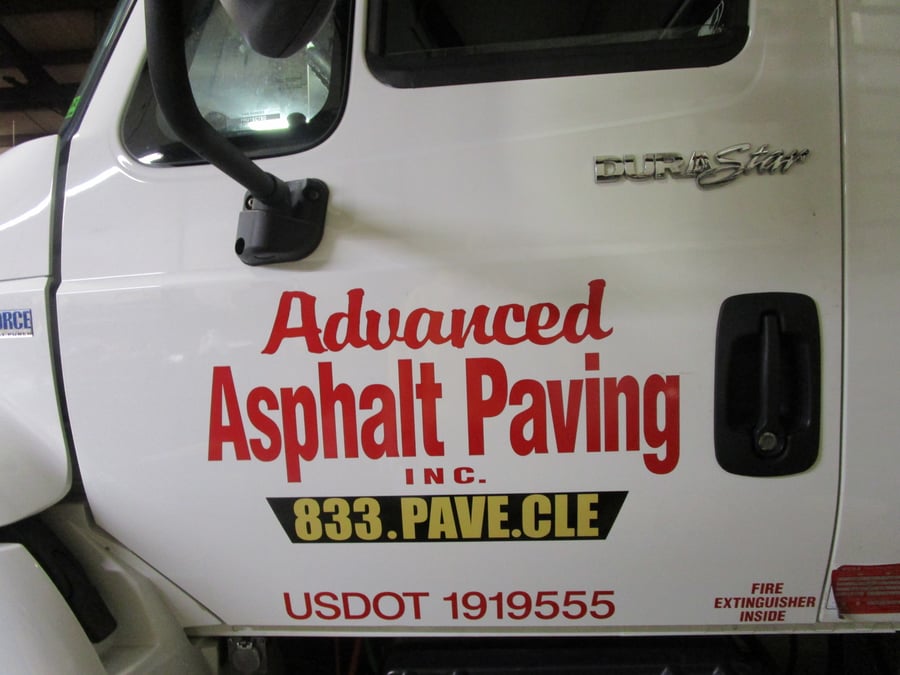 Truck and Equipment Decals Make Advance Asphalt Paving Stand Out in ...