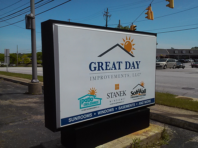Refurbished Exterior Building Signs for Great Day Improvements in ...